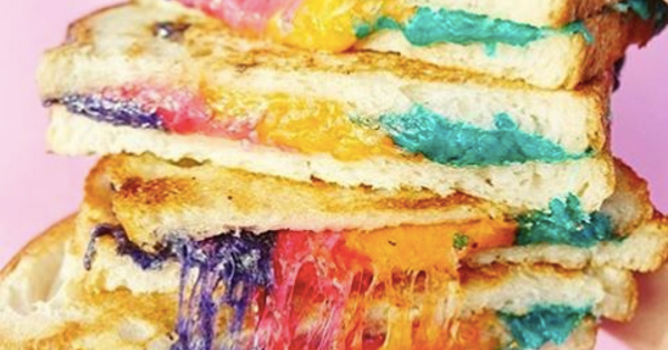 Rainbow Grilled Cheese - Hong Kong Kala Toast