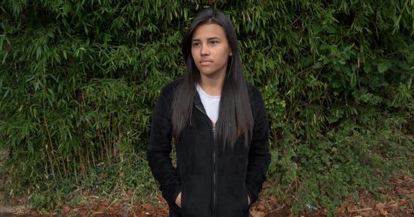 Undocumented Woman Immigrant Pope Francis March