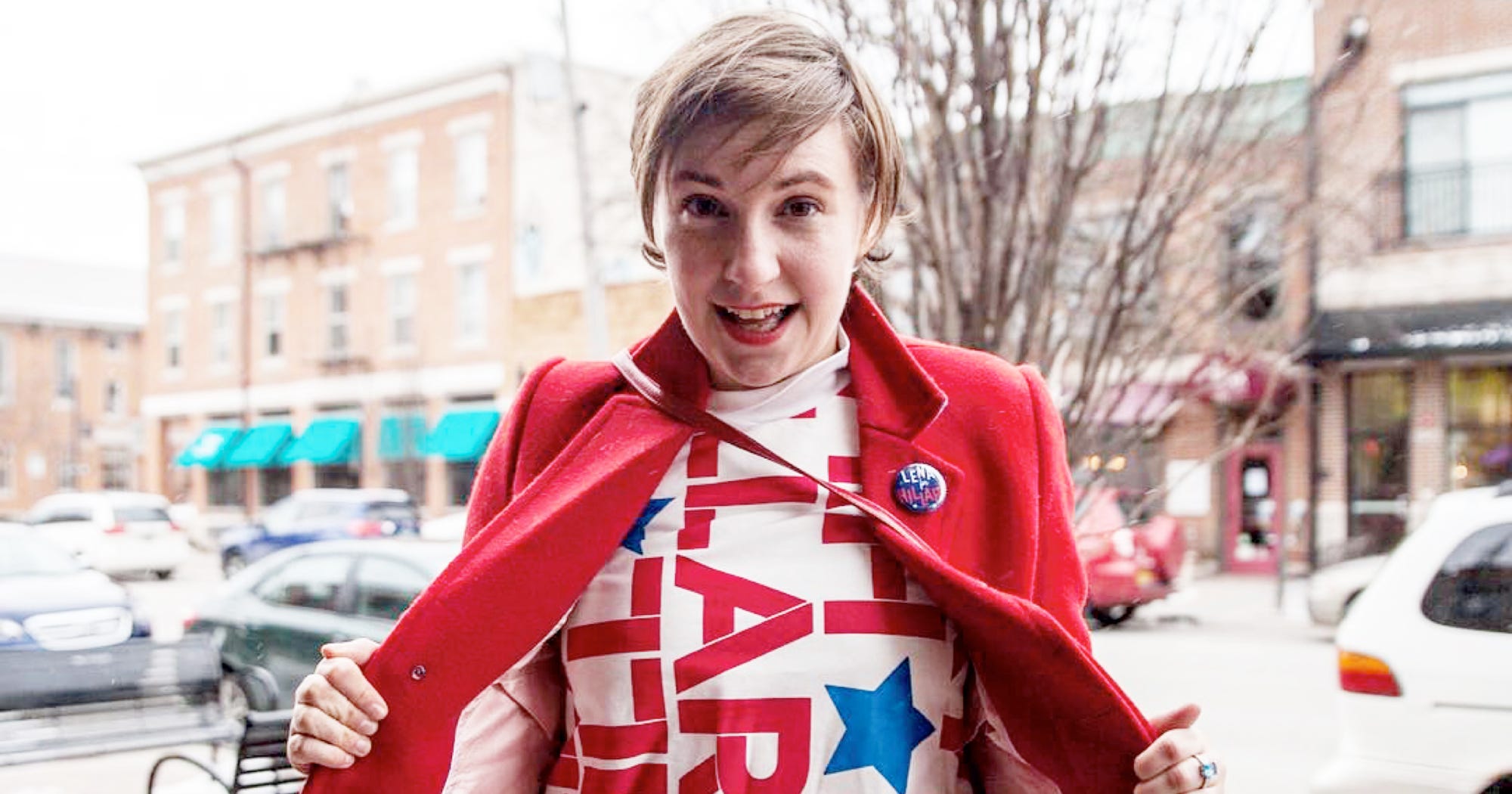 Lena Dunham Hillary Clinton Iowa Campaign President