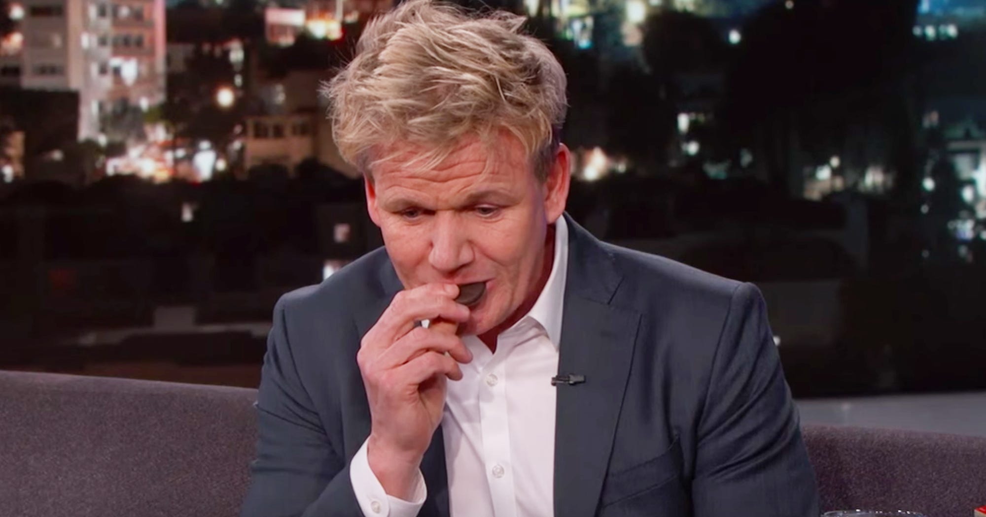 Gordon Ramsay Eats Girl Scout Cookies Jimmy Kimmel