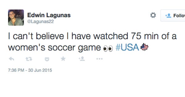 US Womens World Cup Soccer Team Sexist Tweets