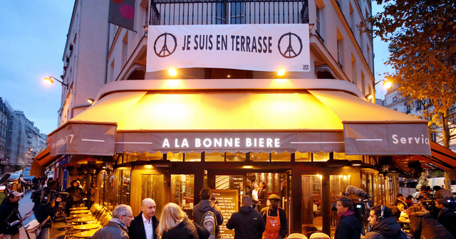 Cafe Bonne Biere Paris Terror Attack-Reopens