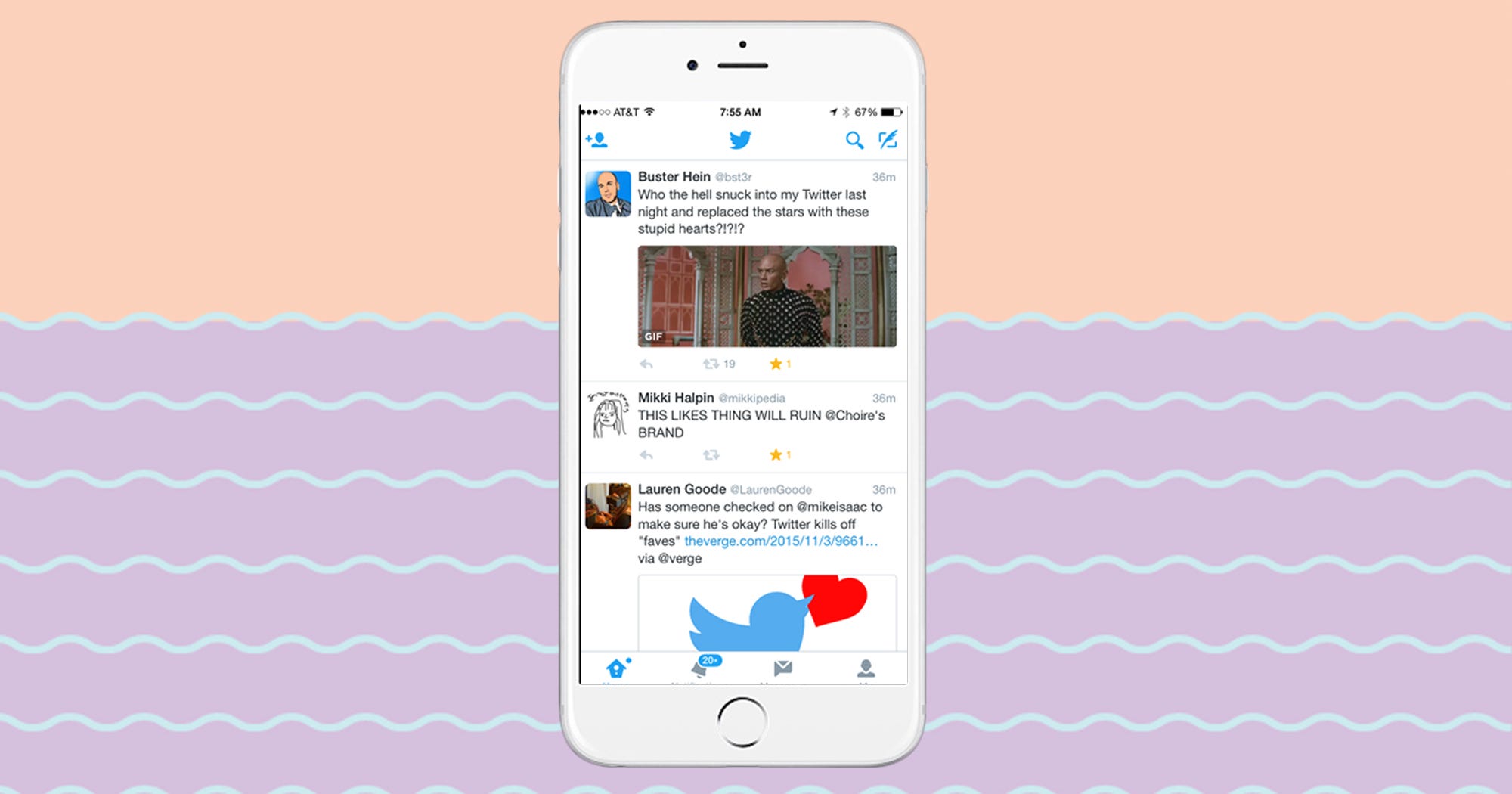 Twitter Swaps Stars For Hearts