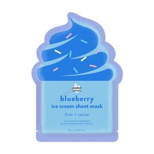 Peach Slices + Blueberry Ice Cream Sheet Mask