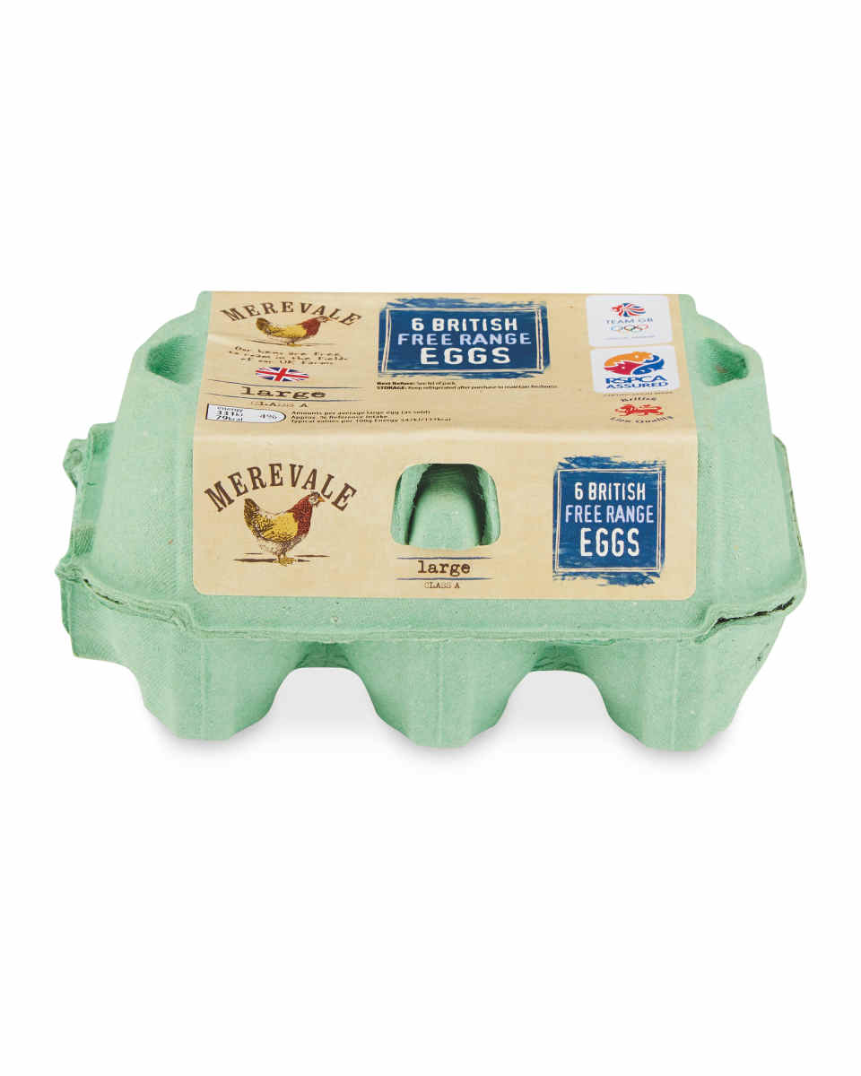 Aldi + Large Free Range Eggs 6 Pack