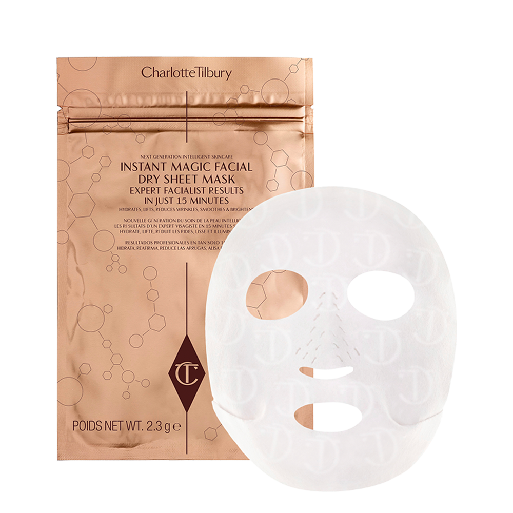 Charlotte Tilbury + Revolution Instant Magic Facial Dry Sheet Mask
