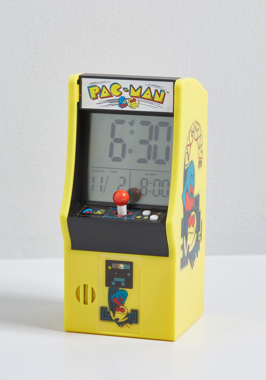 ModCloth + Waka Waka Wake Up Pac-Man Alarm Clock
