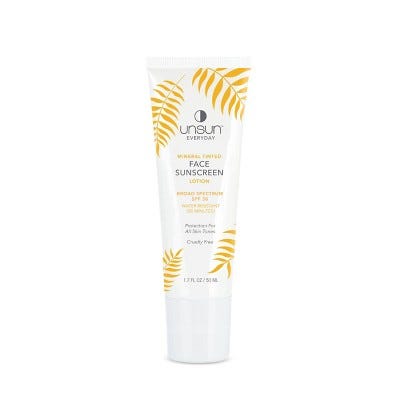 Unsun Cosmetics + Mineral Tinted Face Sunscreen Lotion SPF 30