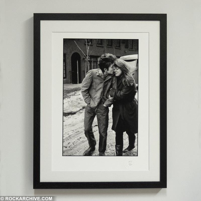 Rock Archive + Framed Print: Bob Dylan by Don Hunstein