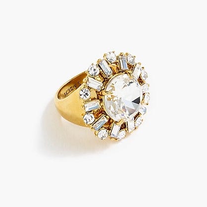 J.Crew + Snowflake Cocktail Ring