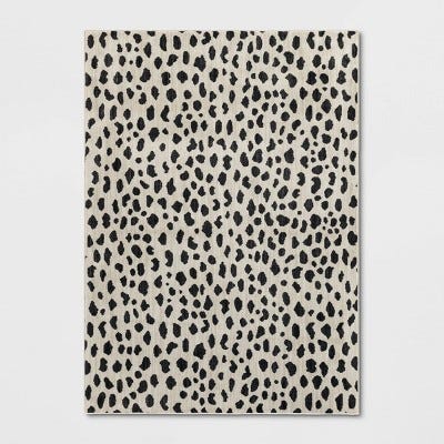 Opalhouse + Daffodil Leopard Spot Woven Rug (5’X7′)