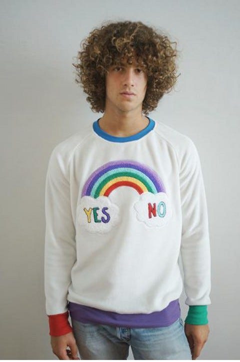 Pay’s + Sweatshirt Yes No White