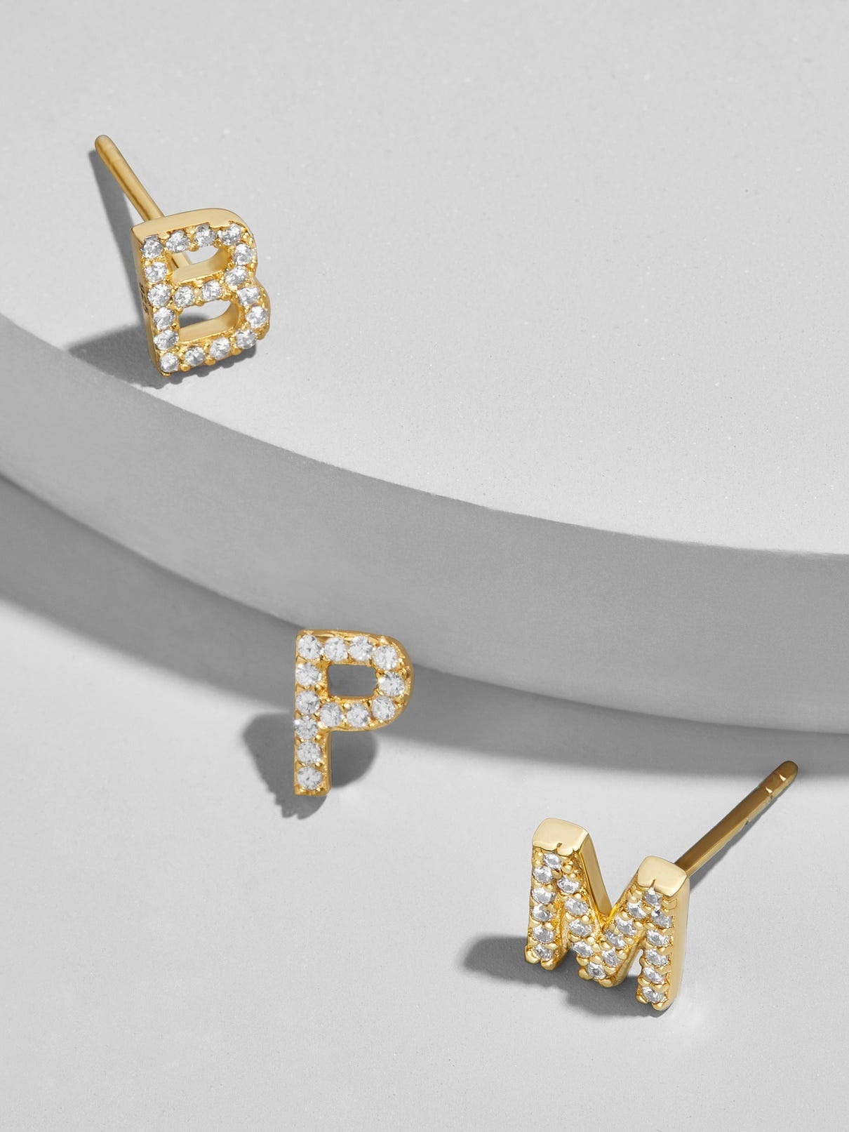 BaubleBar + Alpha 18K Gold Plated Stud Earrings