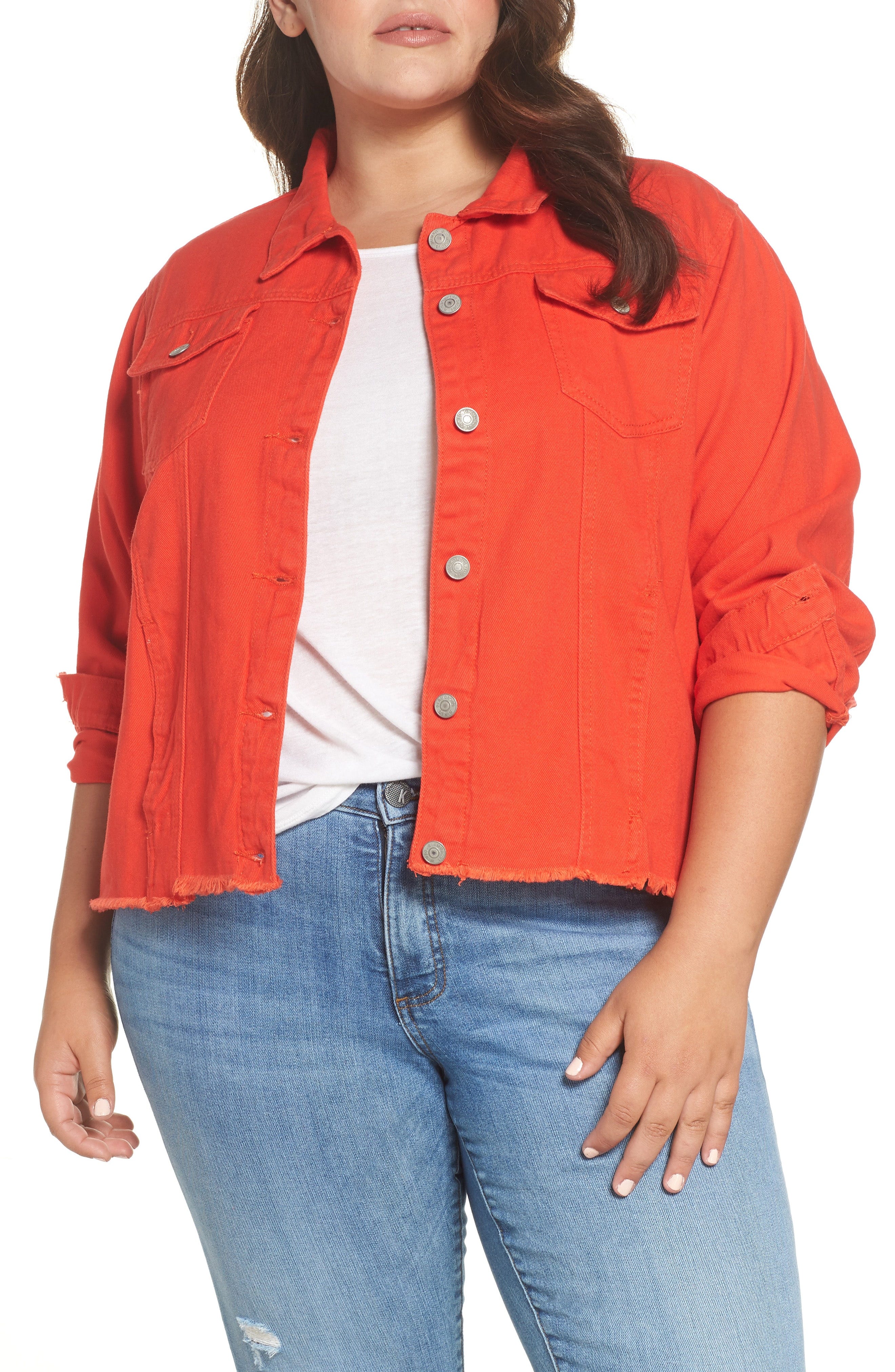 Glamorous + Cutoff Denim Jacket