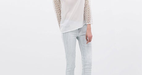 Non Basic Skinny Jeans - Colored, Ripped Denim