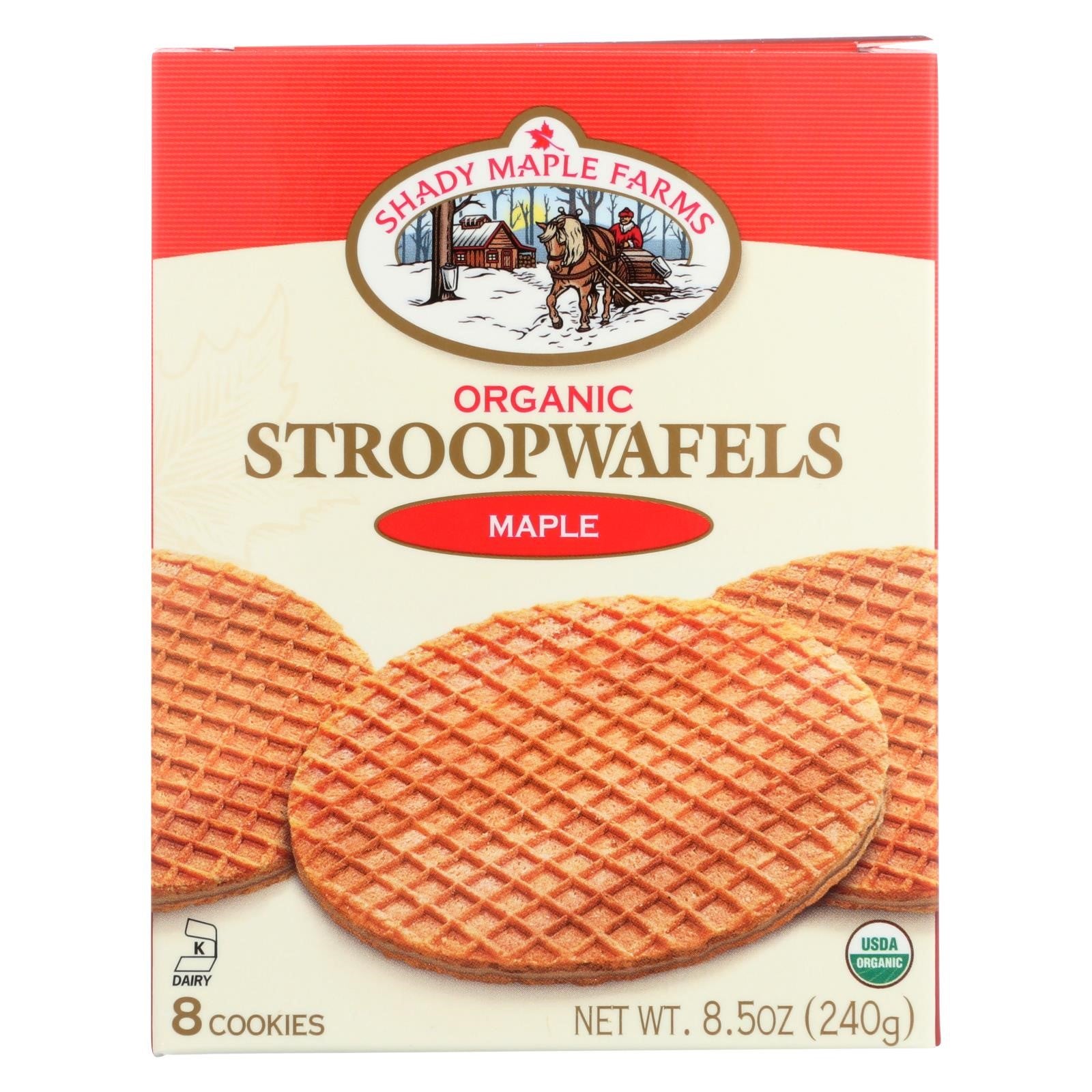 Shady Maple Farms + Organic Waffles, Maple 8.5 oz