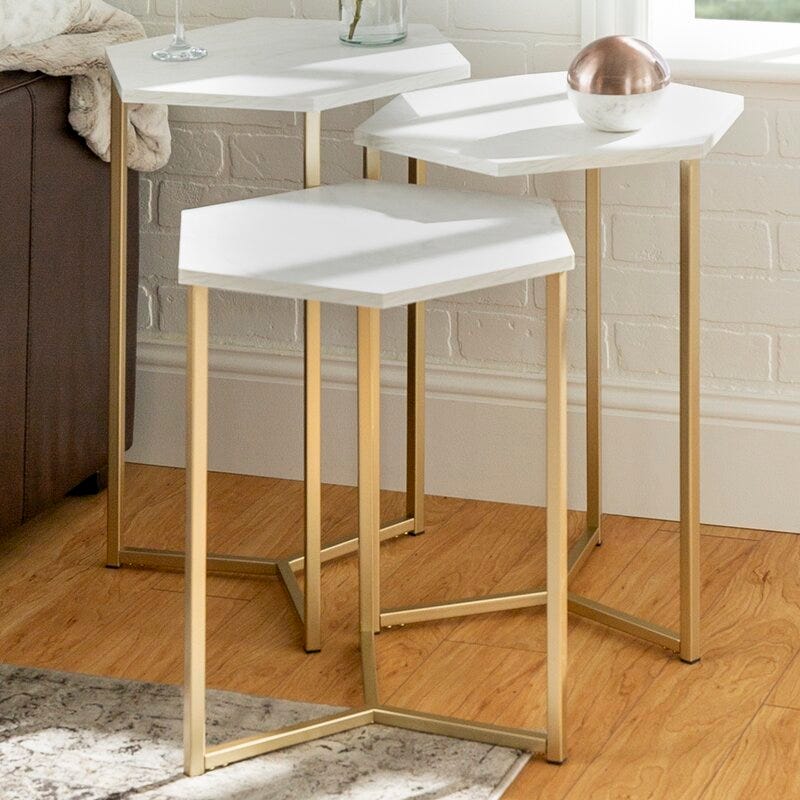 Mercury Row + Labounty 3 Piece Nesting Tables
