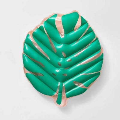 Sun Squad + Tropical Palm Leaf Pool Float