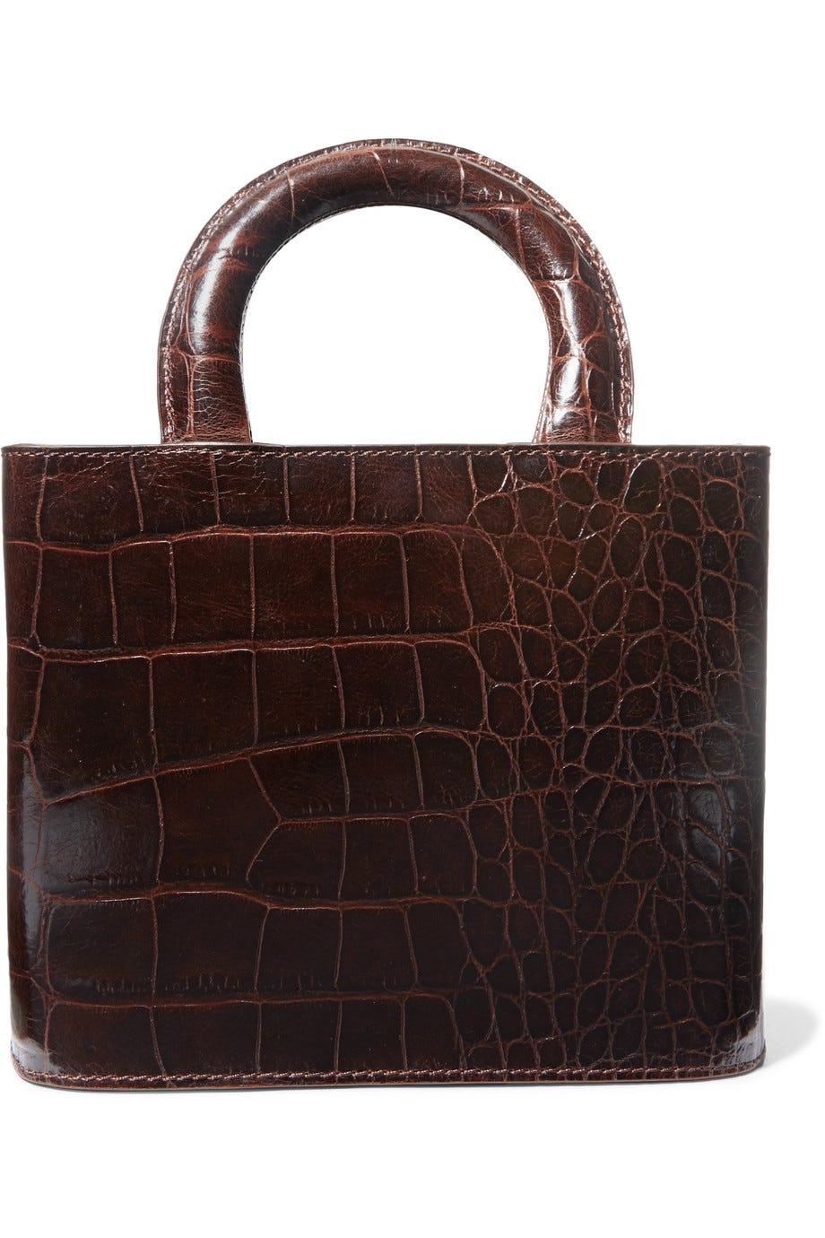 Staud + Nic Croc-Effect Leather Tote