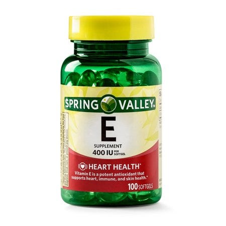 Spring Valley + (2 Pack) Spring Valley Vitamin E Supplement, 400IU, 100 ...