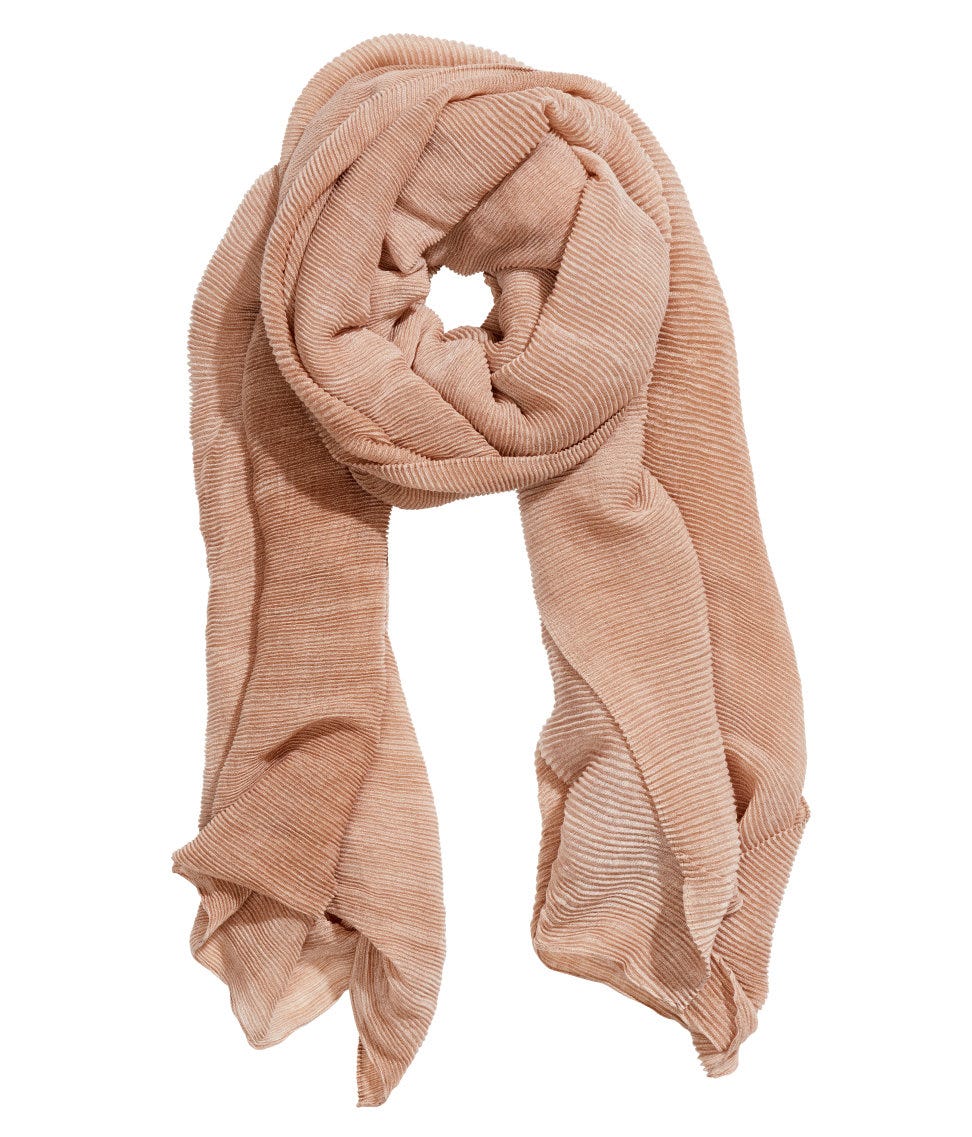 H&M + Pleated Scarf