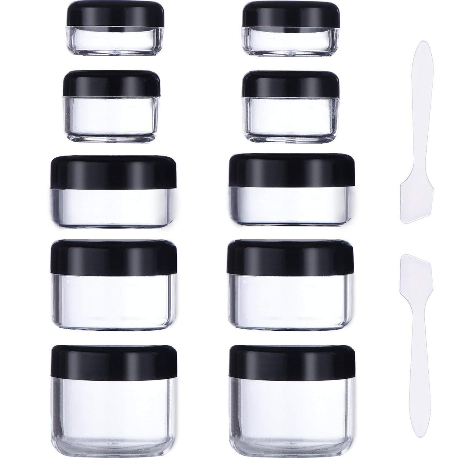 EBoot + 10 Pieces Empty Clear Plastic Sample Containers