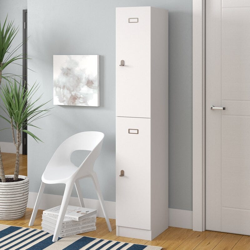 Symple Stuff + Lemus 2 Tier 1 Wide School Locker