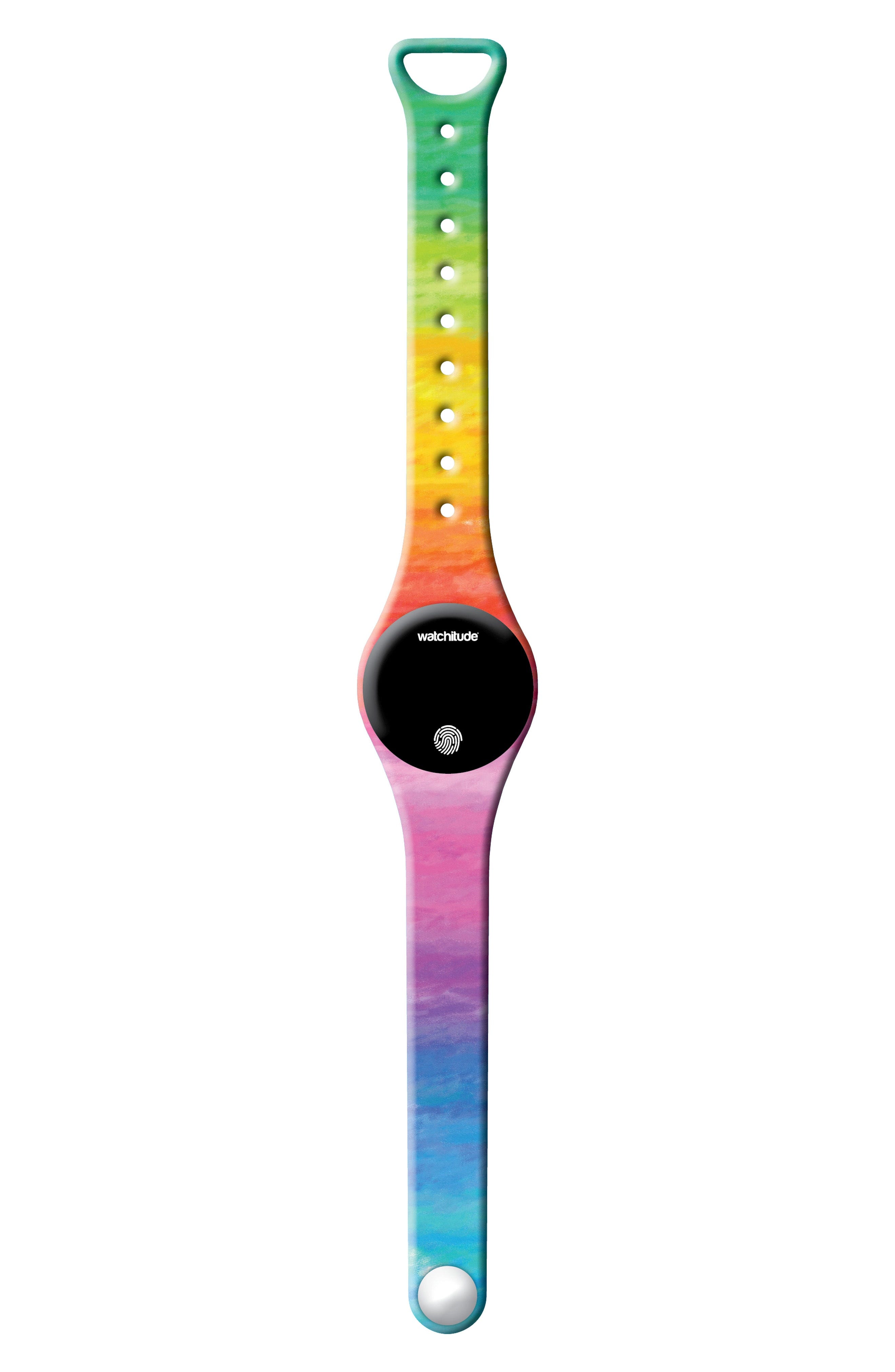 Watchitude + Rainbow Watercolors Move Activity Tracker Watch