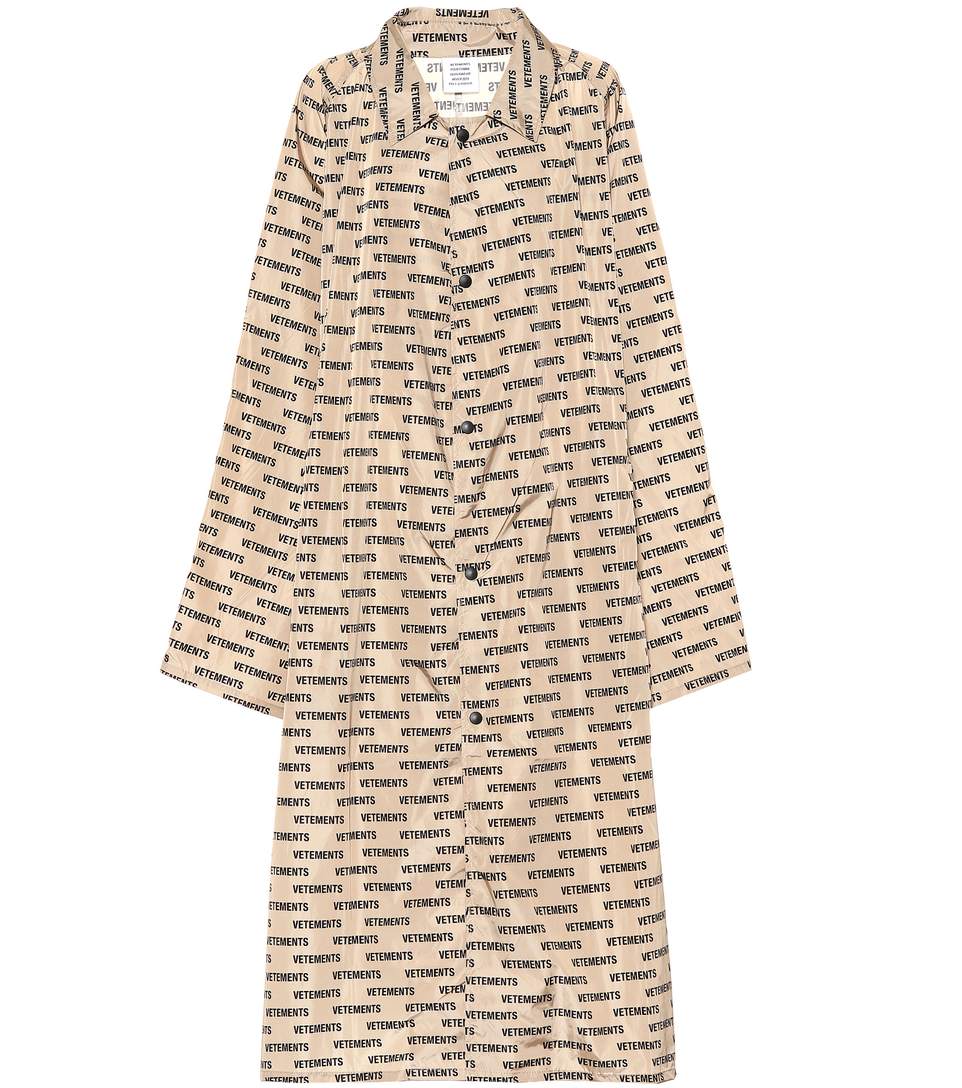 Vetements + Printed Raincoat
