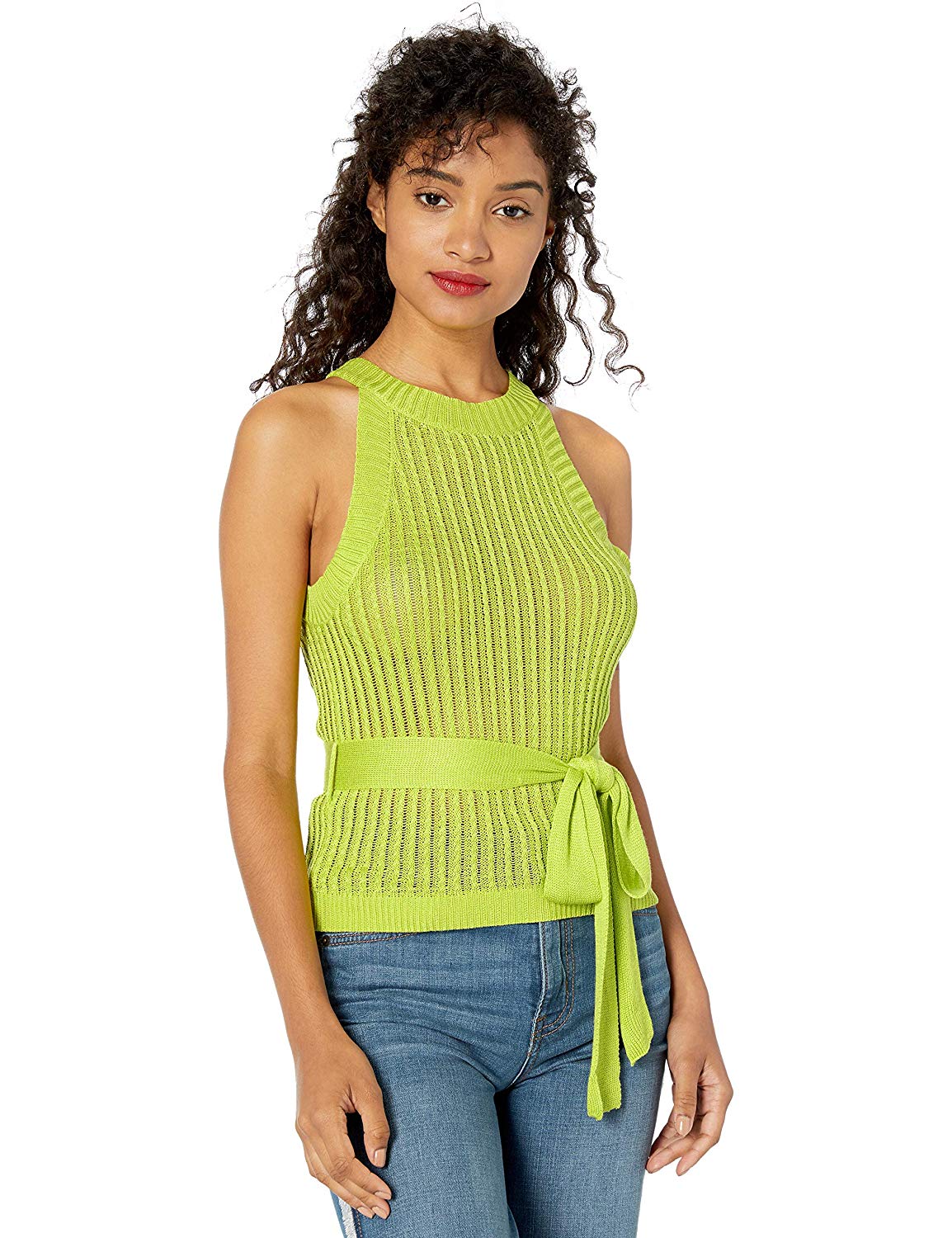 J.O.A. + Sleeveless Halter Cami Knit Top