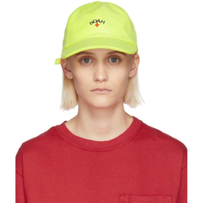 Noah + Yellow Neon Six Panel Cap