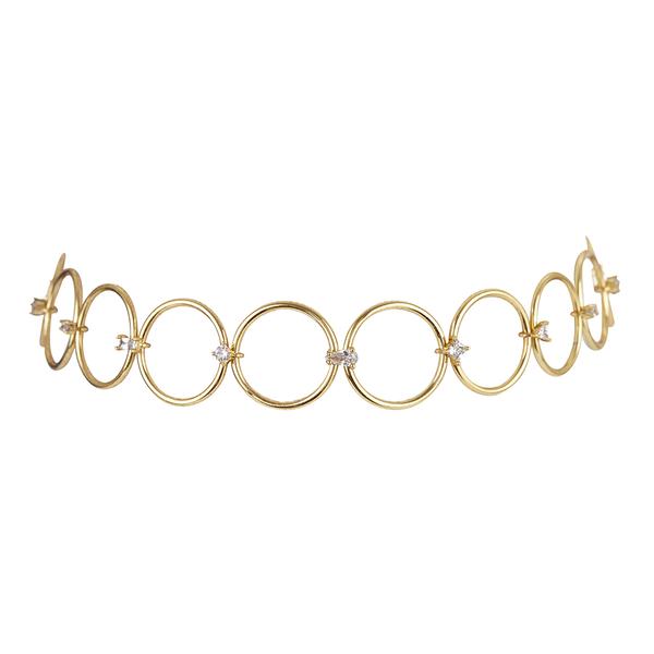 Luv Aj + Scattered Gem Loop Choker – Gold