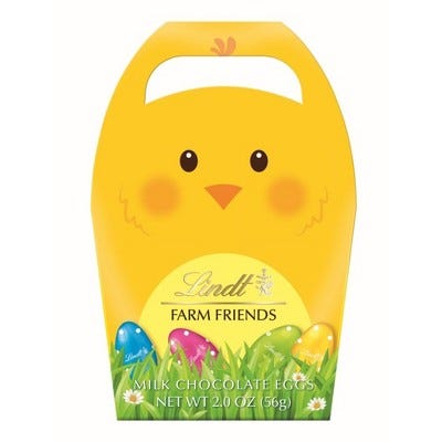 Lindt + Farm Friends Easter Chick Milk Chocolate Eggs