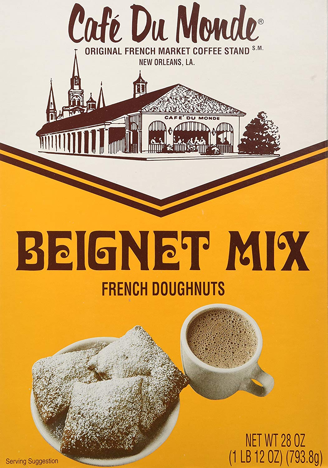 Cafe Du Monde + Beignet Mix, 28 oz, Pack of 2