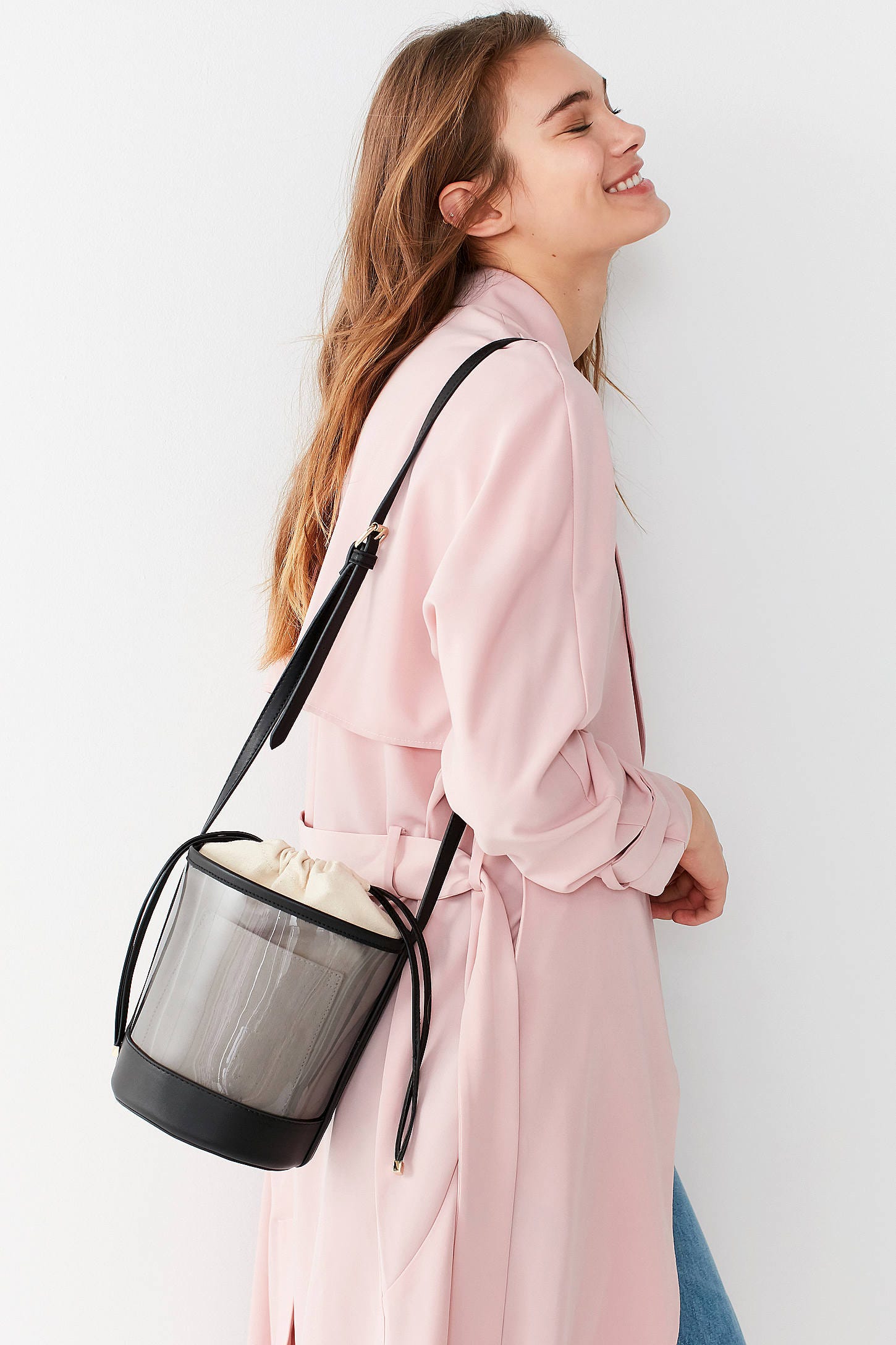 Urban Outfitters + Clear Bucket Bag