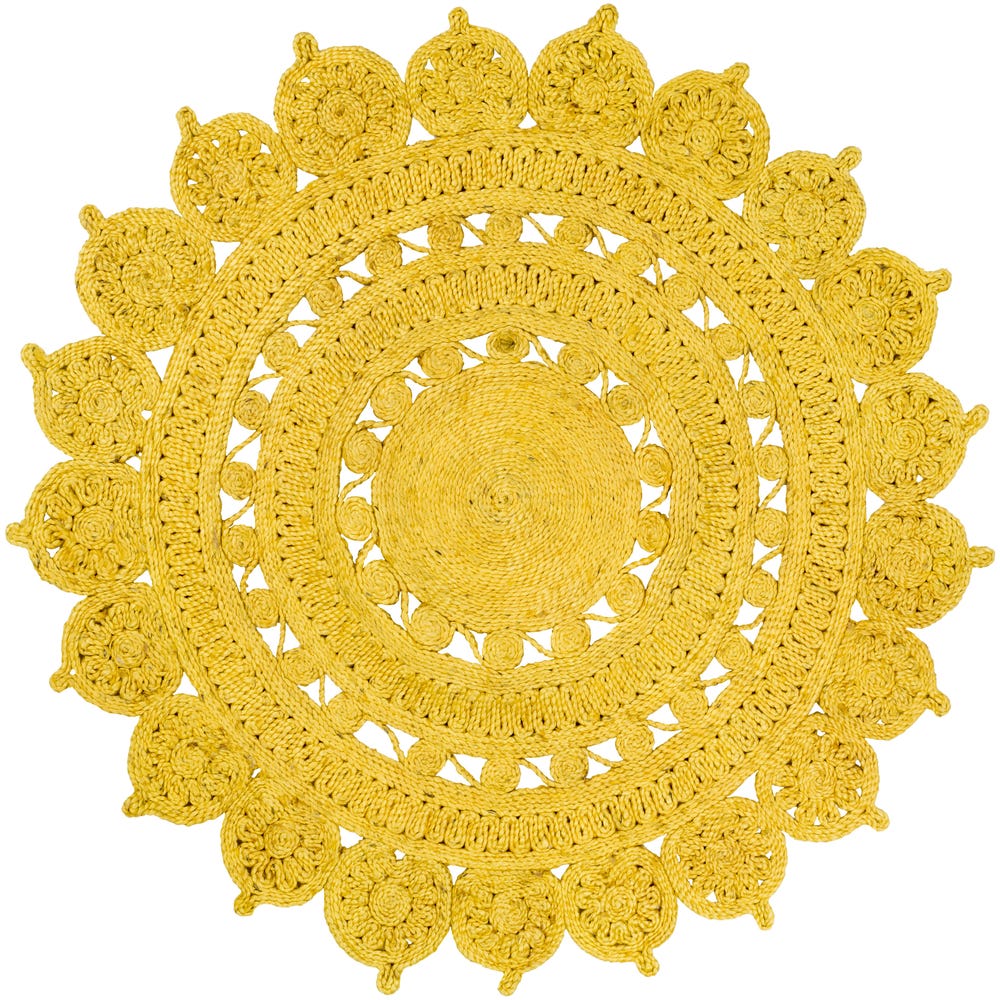 Lulu and Georgia + Sunburst Rug, Bright Yellow