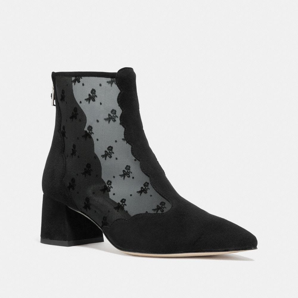 Coach + Skyler Ankle Bootie With Tea Rose Mesh